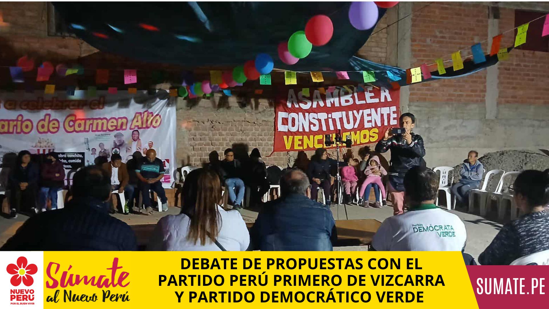 DEBATE DE PROPUESTAS CON EL PARTIDO PERÚ PRIMERO DE VIZCARRA Y PARTIDO ...